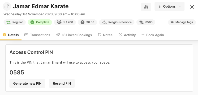Access Control & Automated Pin Codes